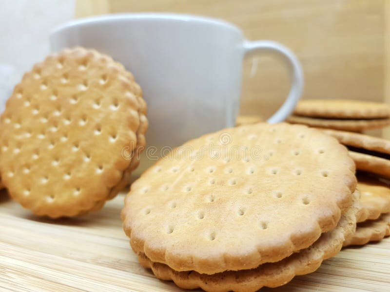 Round biscuits stock photo. Image of cake, biscuits - 135912096