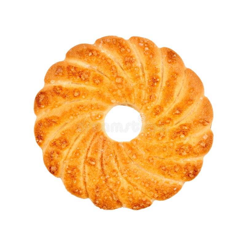 Round Biscuits with a Hole Close-up. Stock Photo - Image of tasty, bake ...