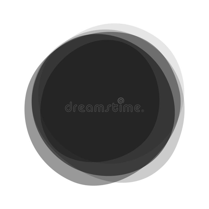Round Black Button with Transparent Level Stock Illustration ...