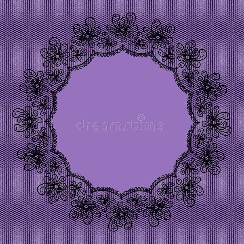 Black Lacy Openwork Heart. Gentle Luxurious Accessory for the Design of ...