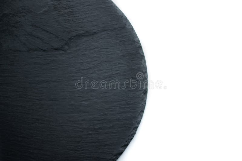 Round black slate board stock image. Image of background - 198227527