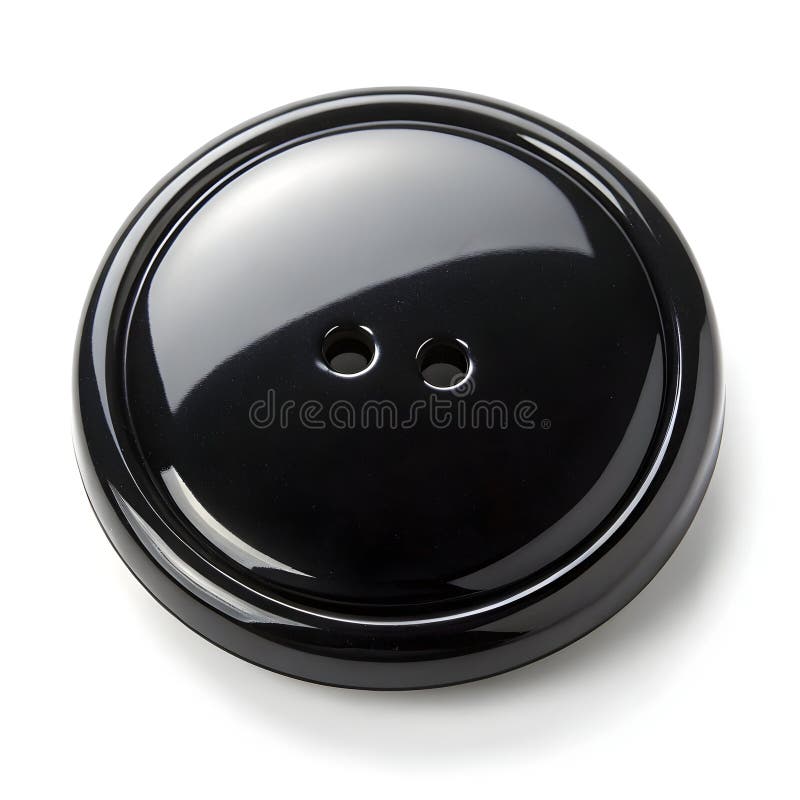 Round Black Web Button Top View Isolated on White Background Stock ...