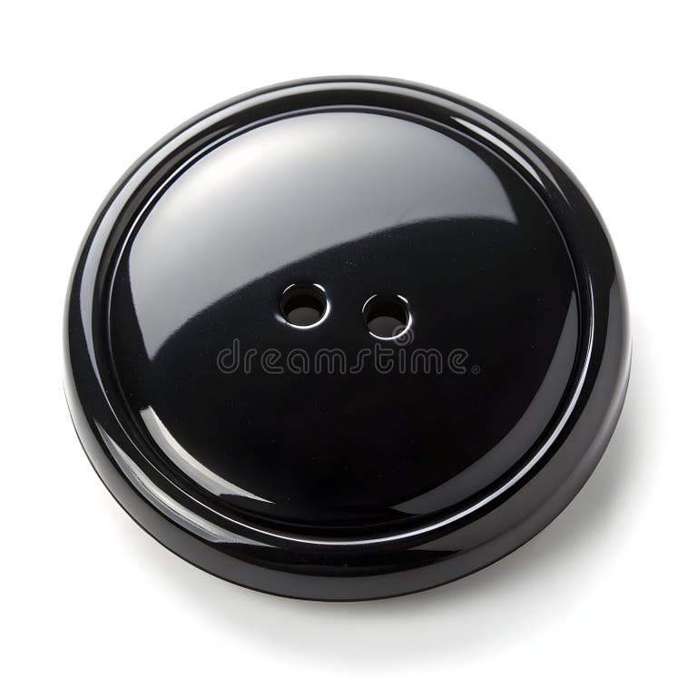 Round Black Web Button Top View Isolated on White Background Stock ...