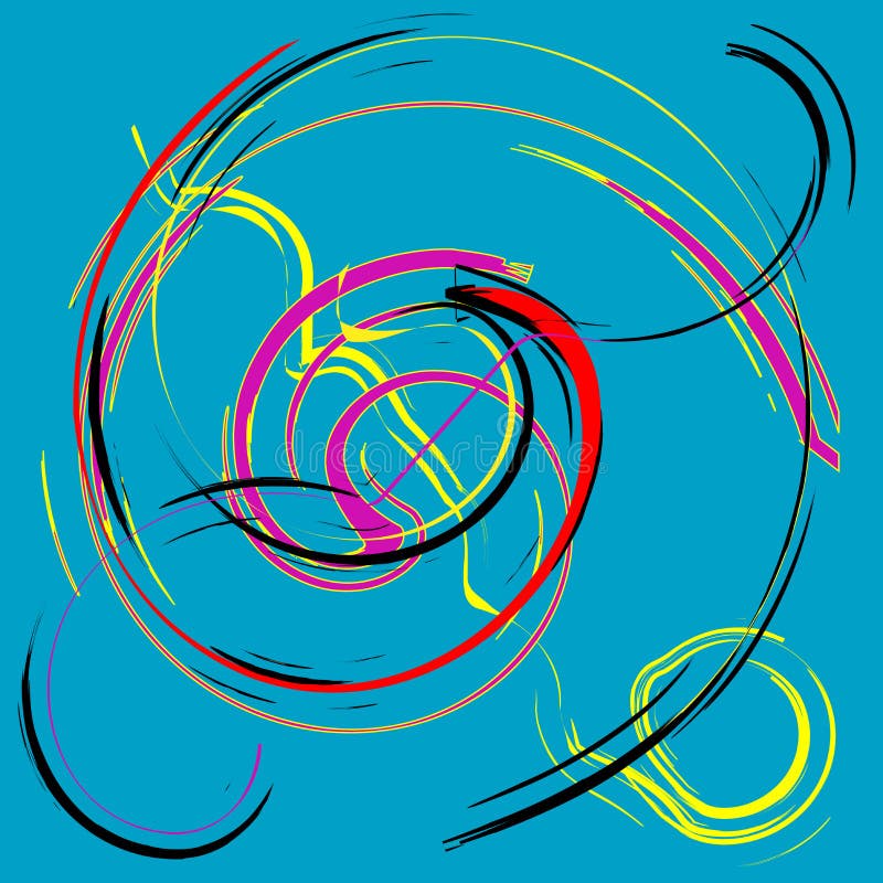 Round Color Palette with Eight Basic Colors Stock Vector - Illustration ...