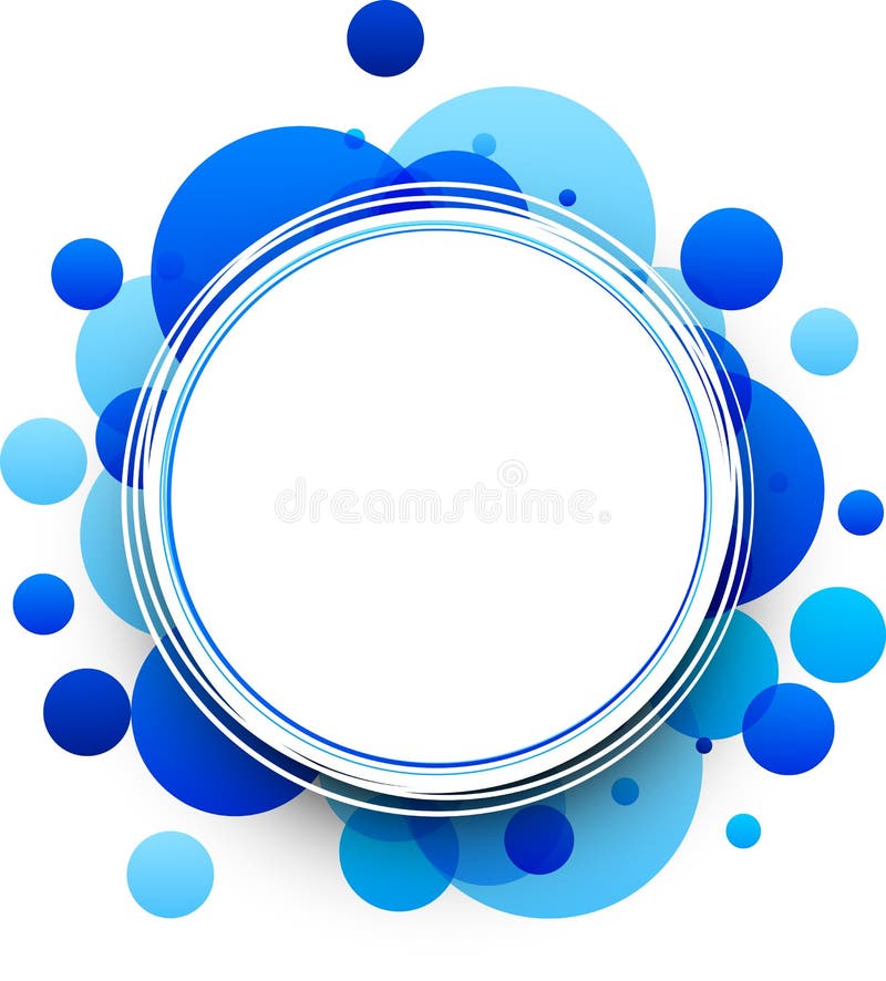 Round blue background. stock vector. Illustration of vector - 90416876