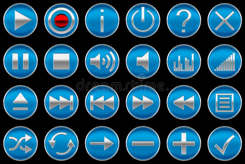 Control Panel icons stock vector. Illustration of designed - 3686475