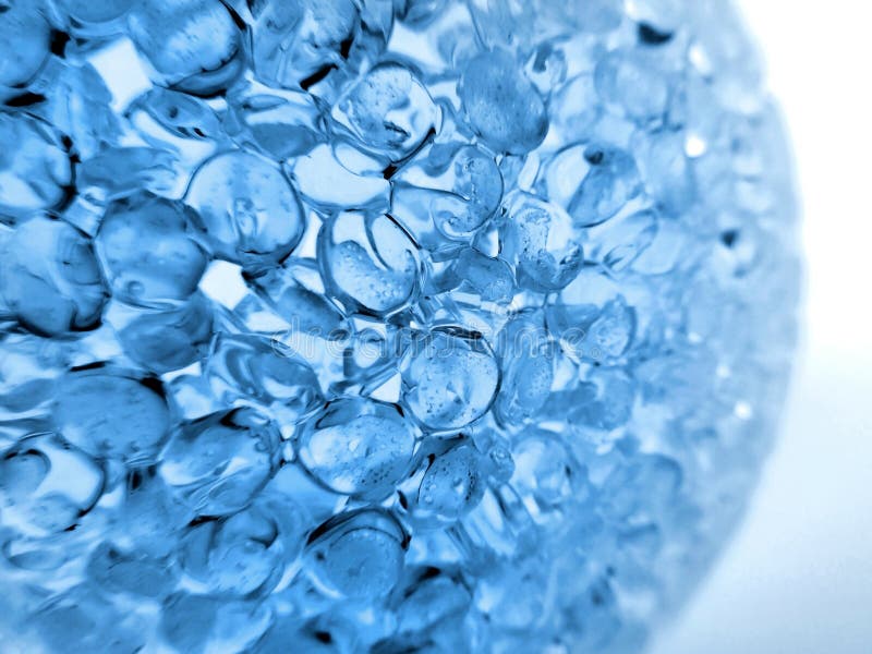 Blue Glass Crystals in a Sphere Stock Image - Image of wattery, round ...