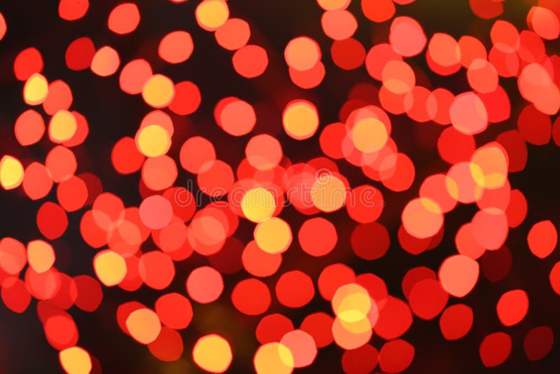 Round Blurred Light Bokeh Spots on Dark Stock Image - Image of holiday ...