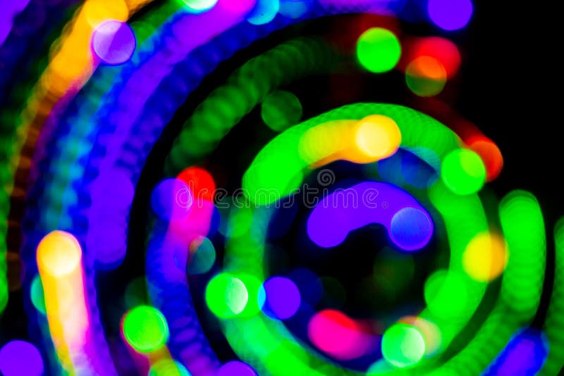 The Round of Blurred Lines of Color Lights Stock Image - Image of ...