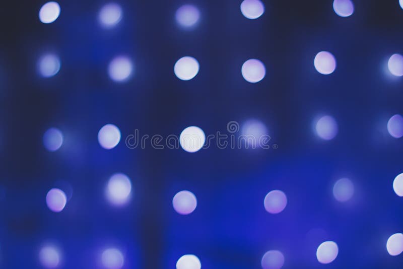 Small Round Bokeh on a Classic Blue Background Stock Image - Image of ...