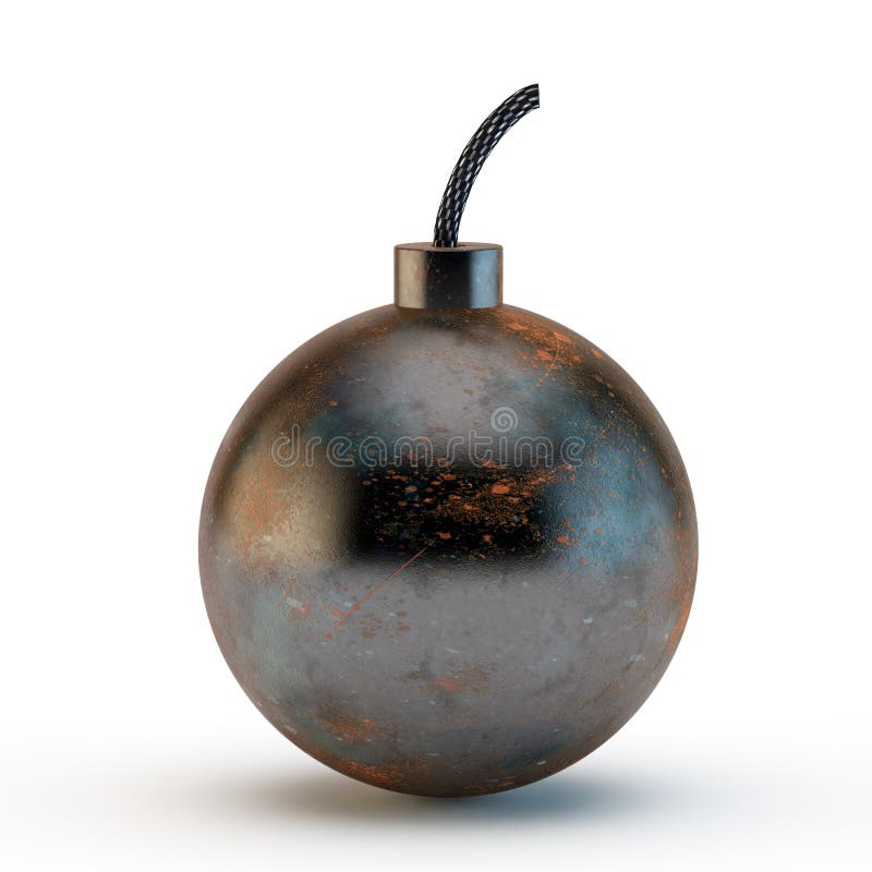 Round bomb stock image. Image of explode, explosive, cartoon - 55602129