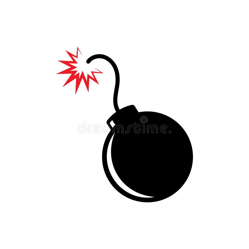 Round Bomb Icon Design Template Vector Isolated Stock Vector ...
