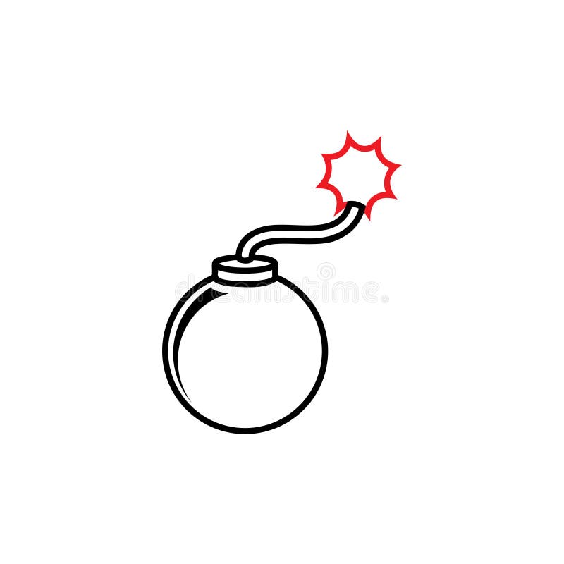 Round Bomb Icon Design Template Vector Isolated Stock Vector ...