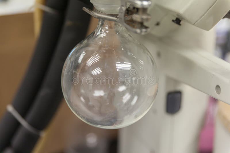 Round-bottom Flask and Burette Clamp Stock Photo - Image of glass ...