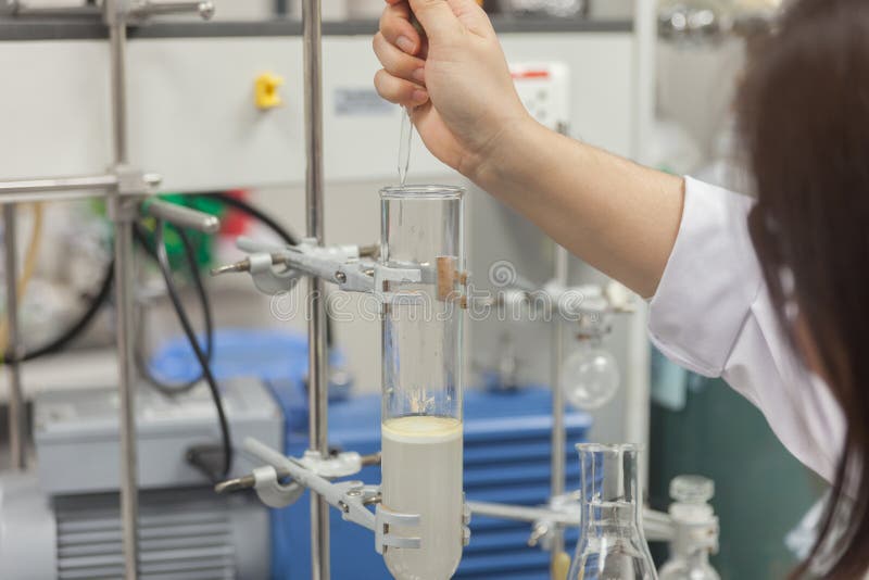 Round Bottom Flask and Burette Clamp Stock Photo - Image of color ...