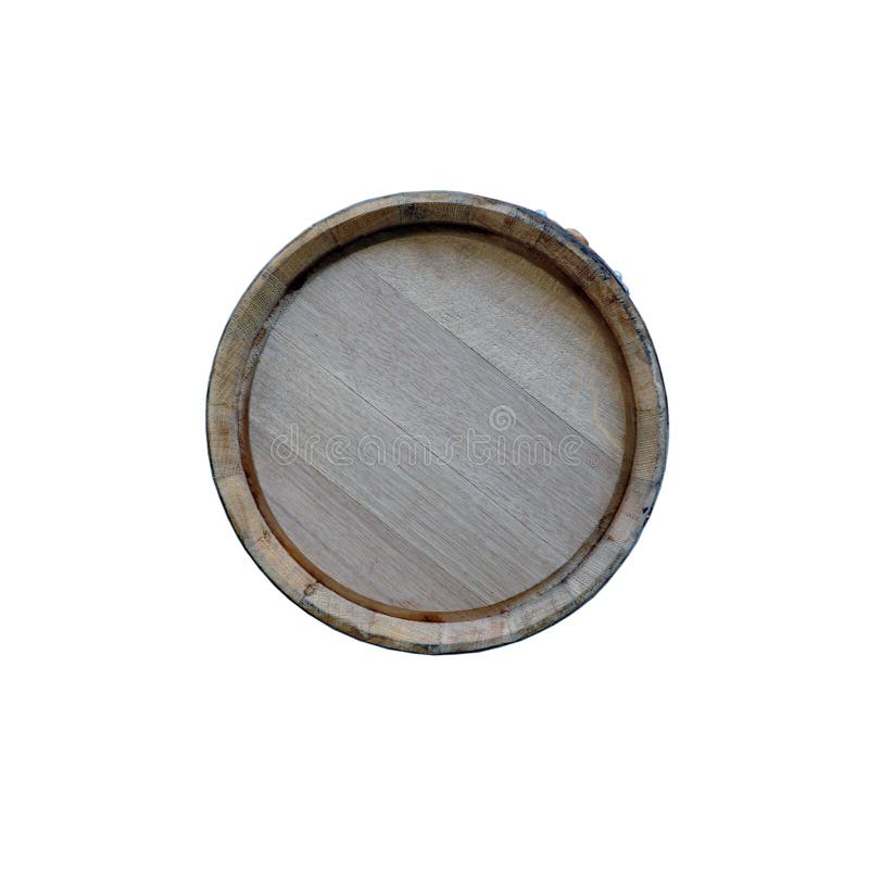 The Round Bottom of a Wooden Oak Barrel Stock Image - Image of natural ...