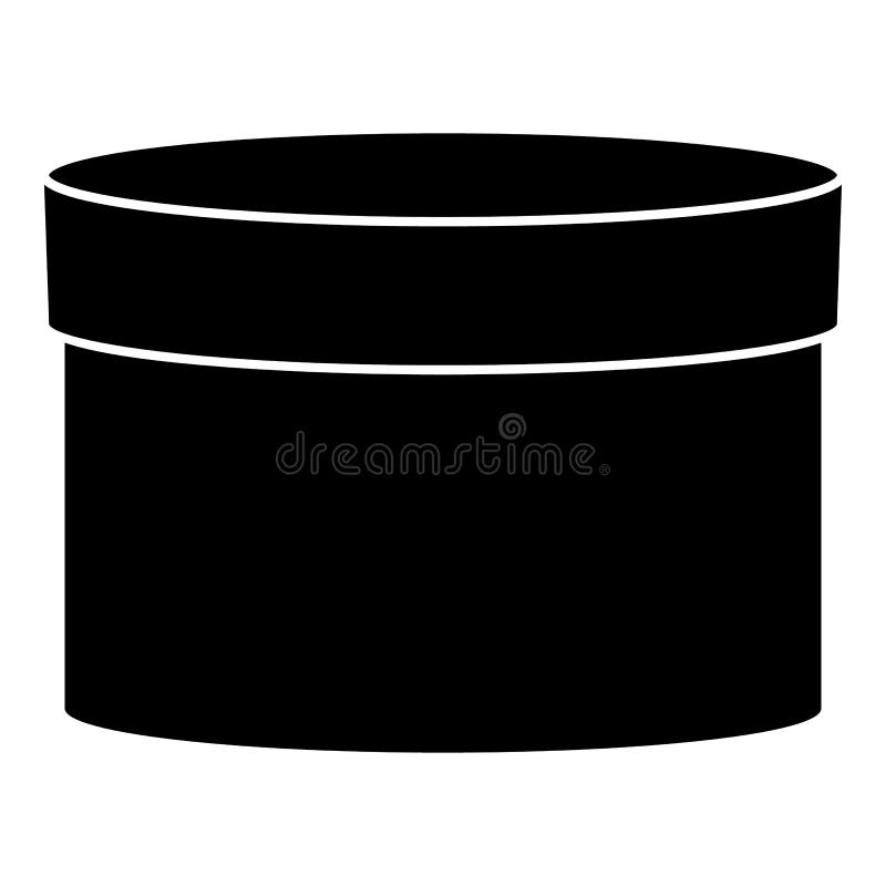 Round Box Icon, Simple Style Stock Vector - Illustration of sign ...