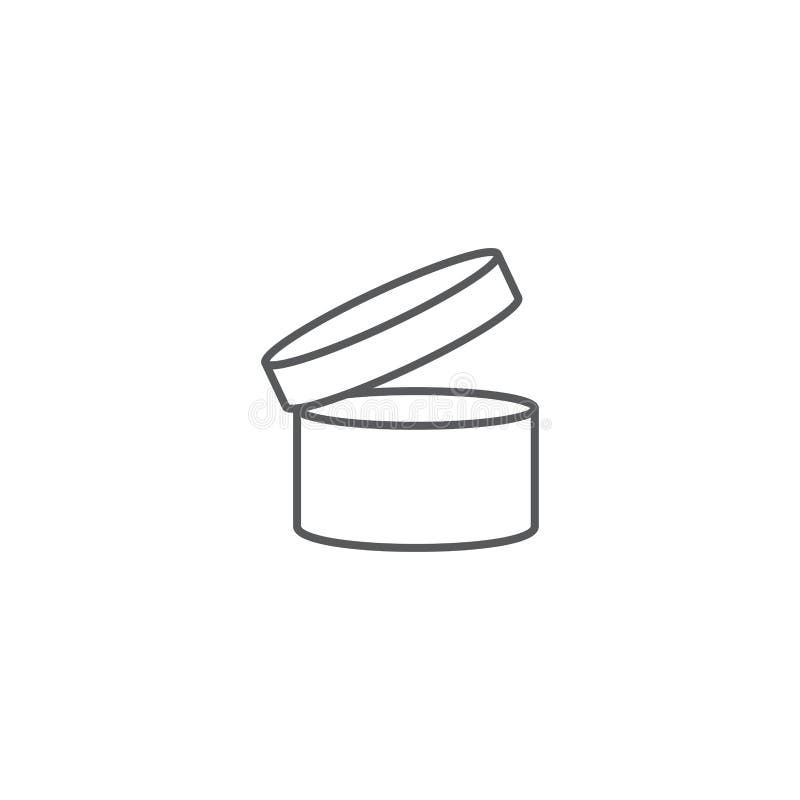 Round Box Vector Icon Symbol Isolated on White Background Stock Vector ...