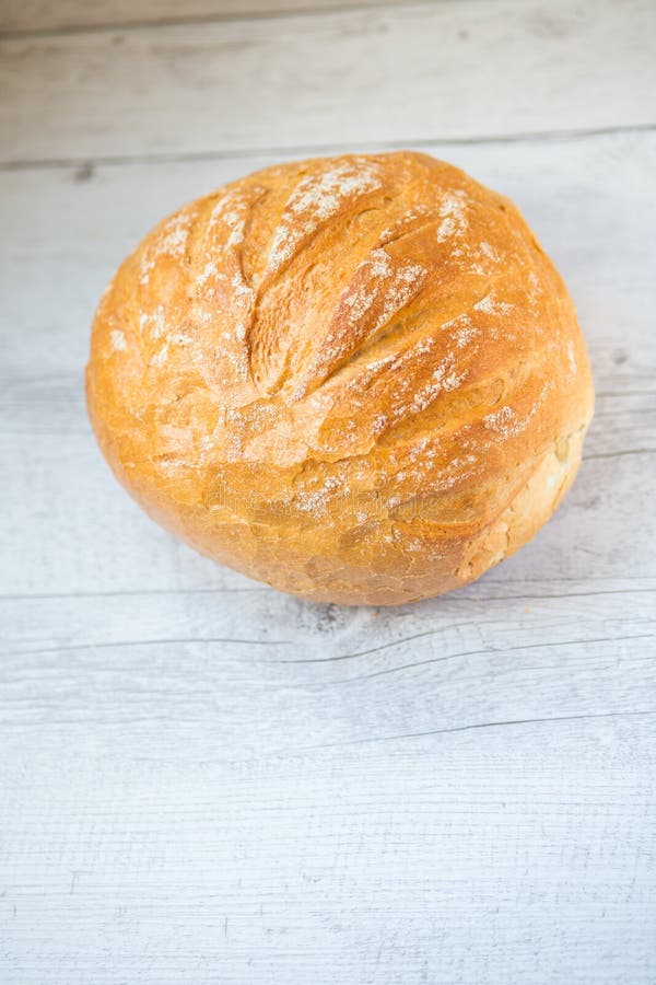 Round bread stock image. Image of table, round, copy - 49797595