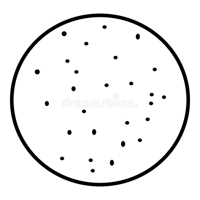 Round Bread Icon, Outline Style Stock Vector - Illustration of bake ...