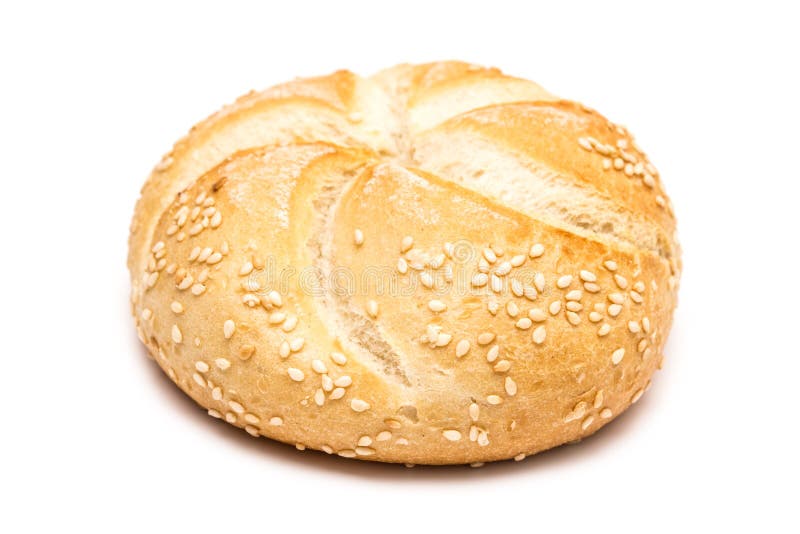 Round Bread Isolated stock image. Image of food, bake - 39998745