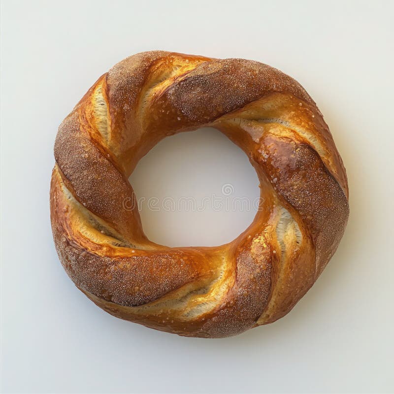 A Round Bread Roll with a Spiral Pattern on it Stock Illustration ...