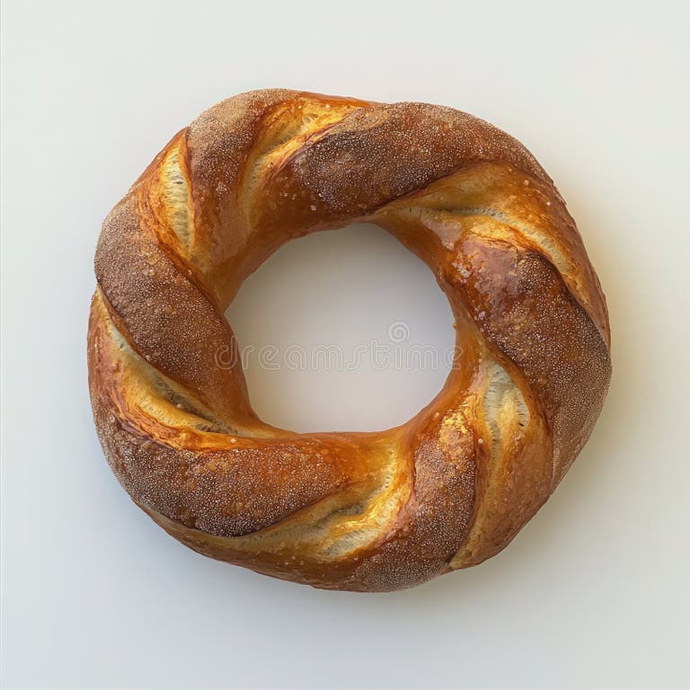 A Round Bread Roll with a Spiral Pattern on it Stock Illustration ...