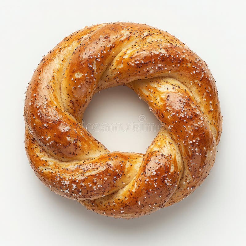 A Round Bread with Salt and Pepper on it Stock Illustration ...