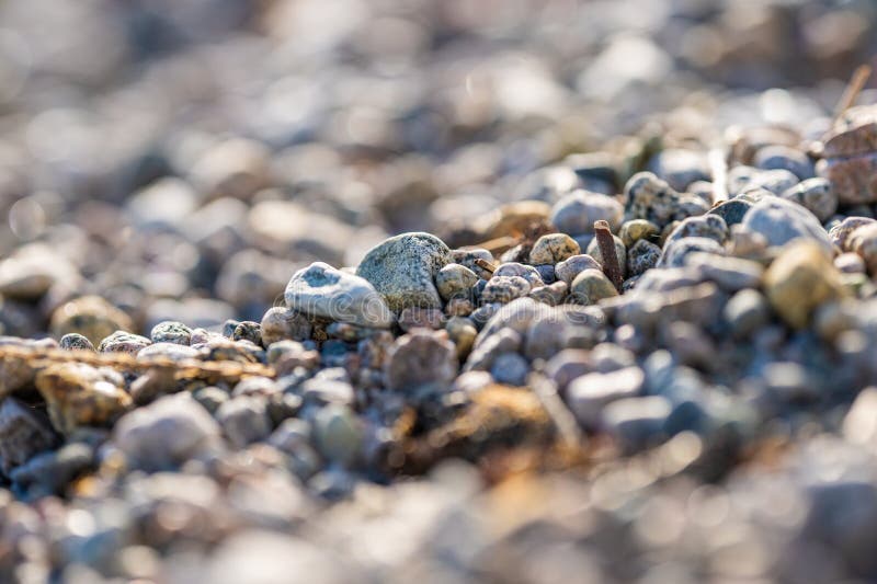 Round Brounded Rocks on a Beach.. Stock Image - Image of coast, blue ...