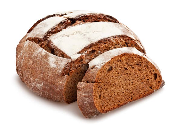 Round brown bread stock image. Image of bread, cutout - 155825237