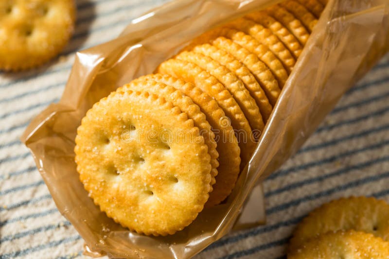 Round Brown Healthy Crackers Stock Photo - Image of crispy, bread ...