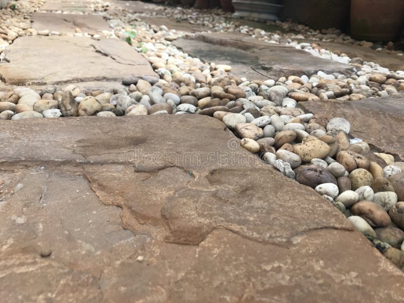 Round Brown Rocks Abstract Blurry Background Stock Photo - Image of ...