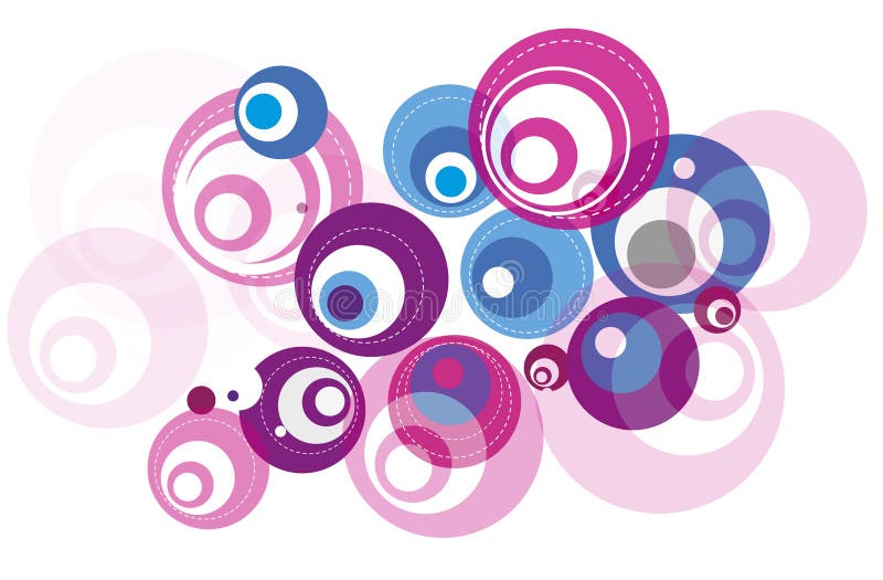 Round bubble pattern stock illustration. Illustration of colorful ...