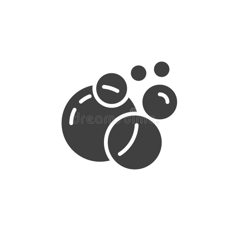 Round bubbles vector icon stock vector. Illustration of drop - 193286964