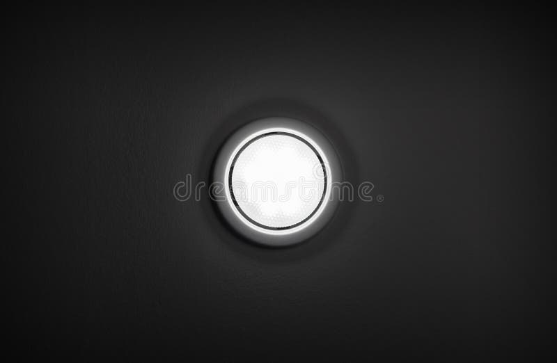 Round Built-in Ceiling Light with Cold White LED Stock Image - Image of ...