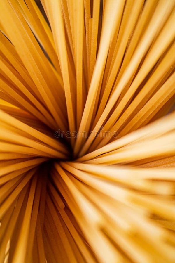 Round Bundle of Spaghetti Dry. Stock Photo - Image of color, ingredient ...