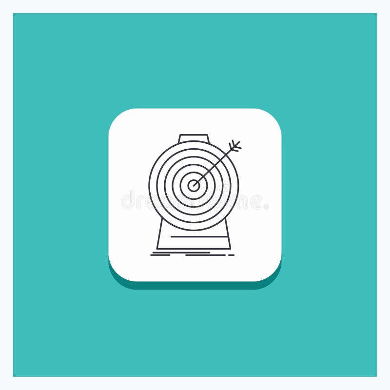 Round Button For Aim, Focus, Goal, Target, Targeting Line Icon ... Round Button For Aim, Focus, Goal, Target, Targeting Line Icon ...