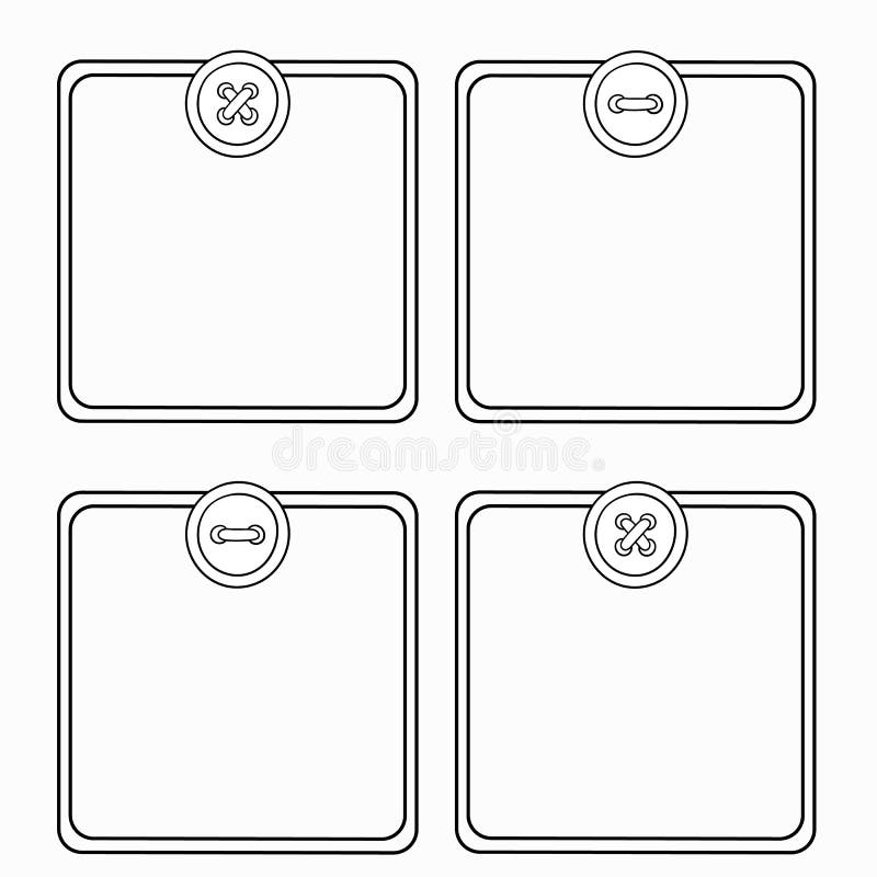 Round Button Card. Speech Bubble Vector Set Stock Vector - Illustration ...