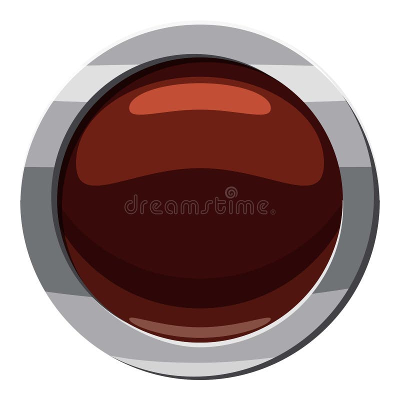 Round Button Click Icon, Cartoon Style Stock Illustration ... Round Button Click Icon, Cartoon Style Stock Illustration ...