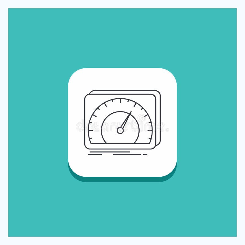 Round Button for Dashboard, Device, Speed, Test, Internet Line Icon ...