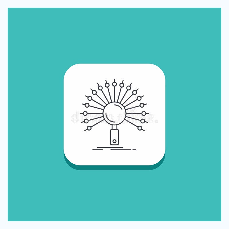 Round Button for Data, Information, Informational, Network, Retrieval ...