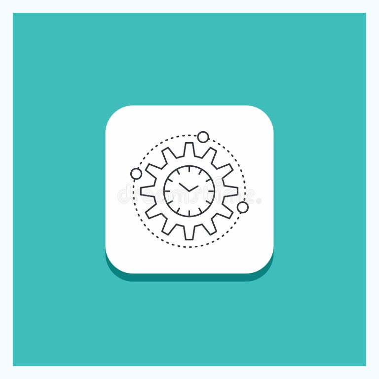 Round Button for Efficiency, Management, Processing, Productivity ...