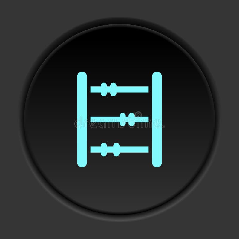 Icon of an Abacus in Flat Style. Vector Illustration Stock Vector ...