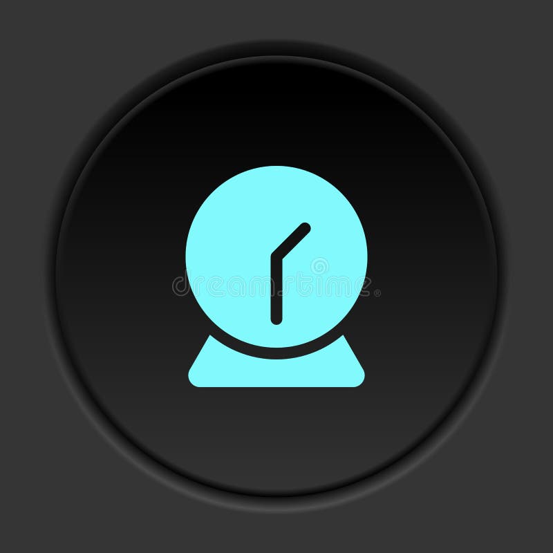 Round Button Icon, Alarm, Clock. Button Banner Round, Badge Interface ...