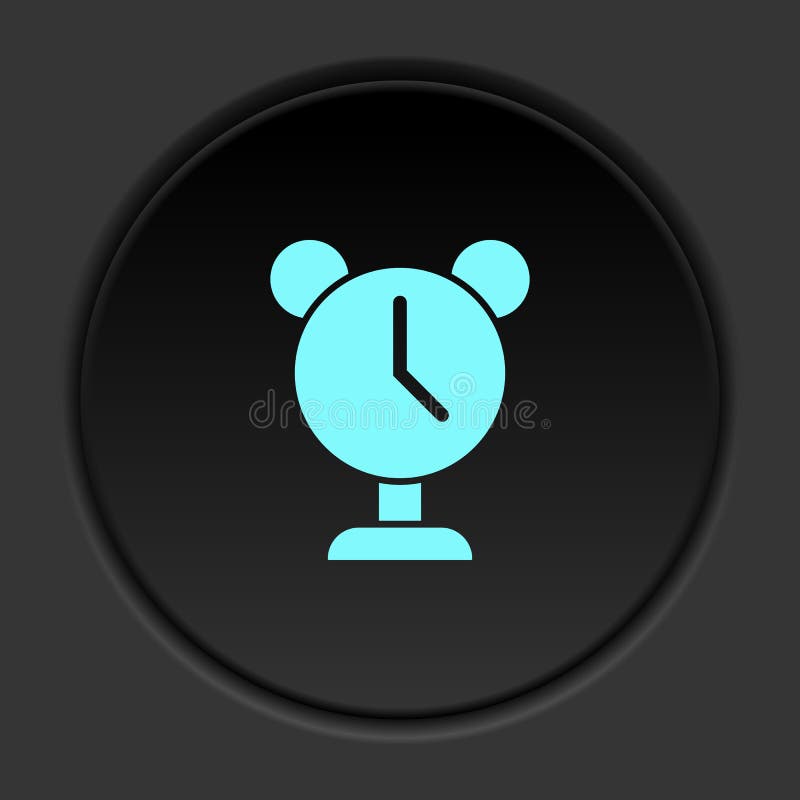 Round Button Icon, Alarm, Clock. Button Banner Round, Badge Interface ...