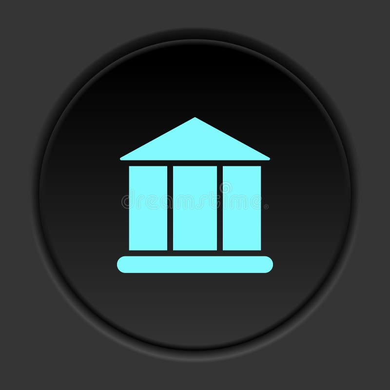 Round Button Icon, Bank. Button Banner Round, Badge Interface for ...