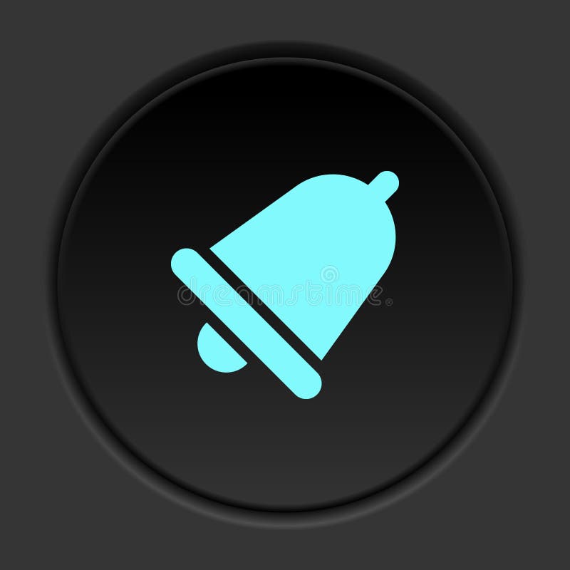 Round Button Icon, Bell. Button Banner Round, Badge Interface for ...