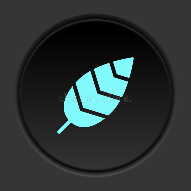 Bird Feather Icon - Vector. Simple Element Illustration from UI Concept ...