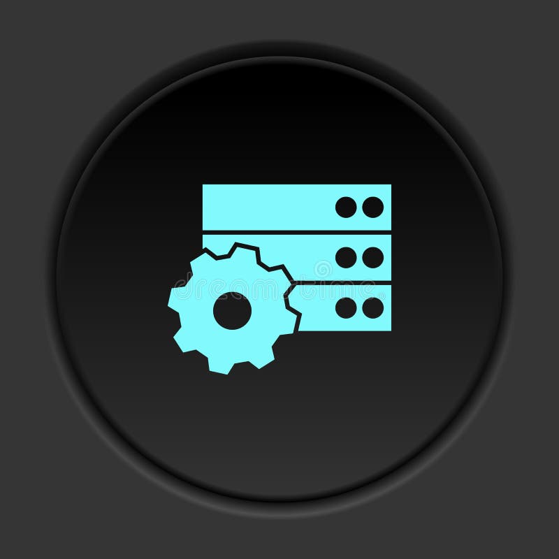 Database Gear on a White Background Stock Illustration - Illustration ...