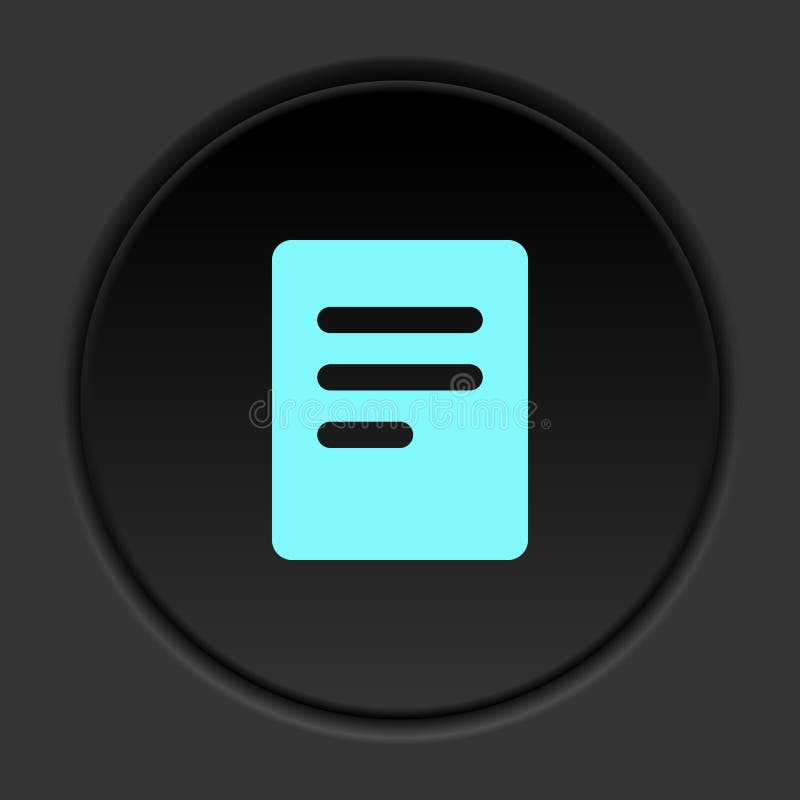 Round Document Icon or Logo Stock Vector - Illustration of brand ...